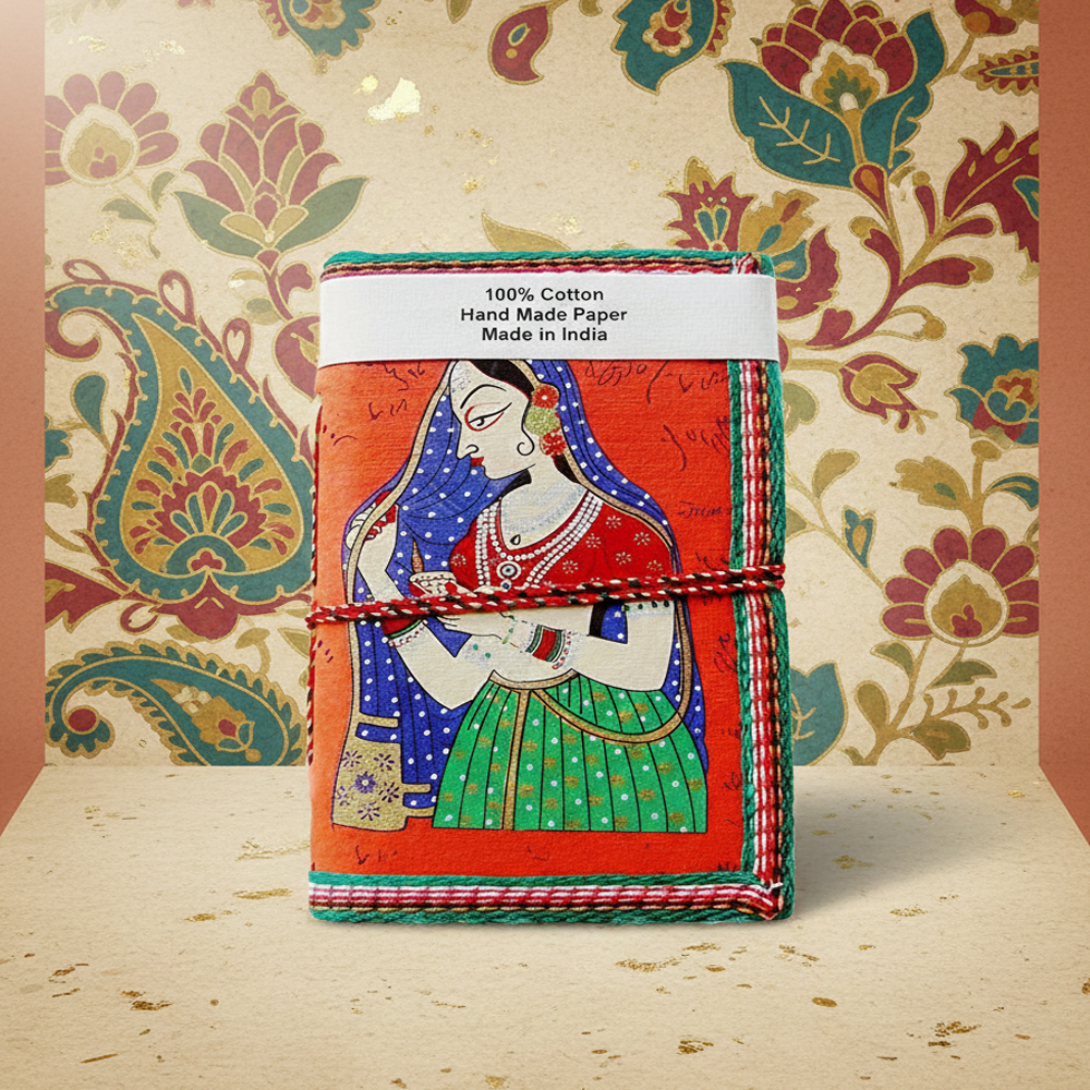 Rajasthani Bani Thani Handmade Paper Journal Notebook