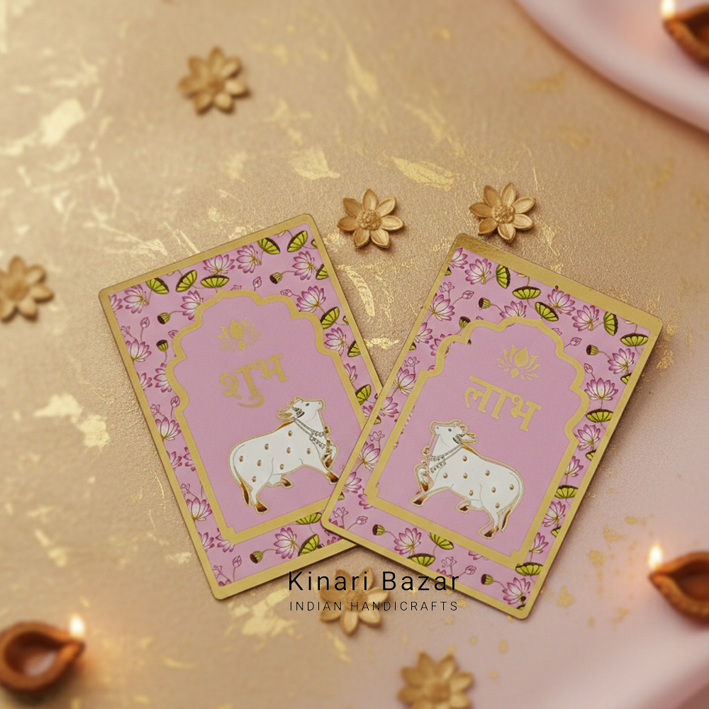 Shubh Labh Mdf Stencil I MDF Shubh Labh Cutouts Shop in Kinari Bazar
