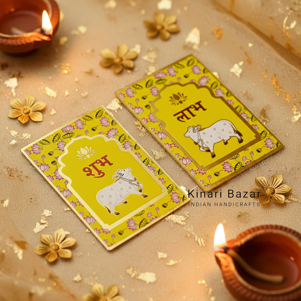 Shubh Labh Mdf Stencil I MDF Shubh Labh Cutouts Shop in Kinari Bazar